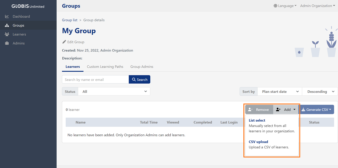 Downloading and Uploading CSV Files – GLOBIS Help Center for Administrators Downloading and Uploading CSV Files – GLOBIS Help Center for Administrators